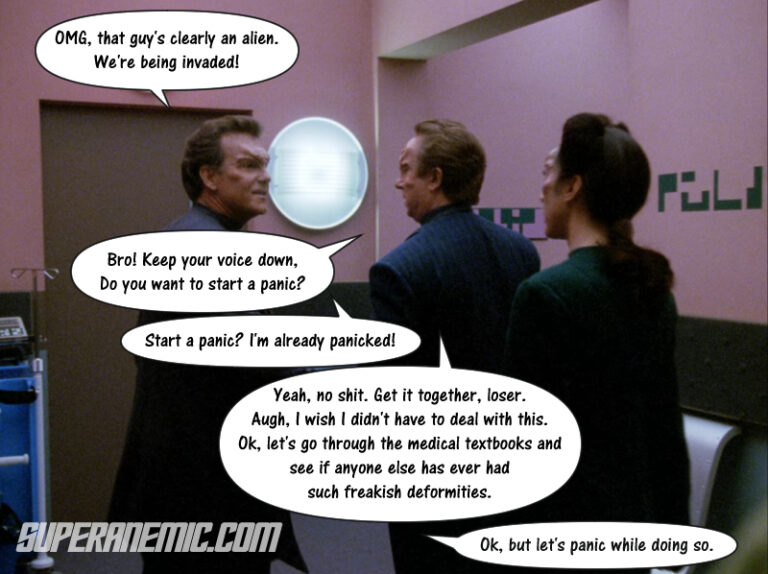 TNG S04 E15 – First Contact – Super Anemic