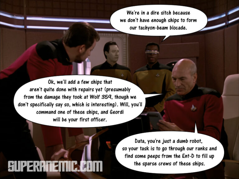 TNG S05 E01 – Redemption II – Super Anemic